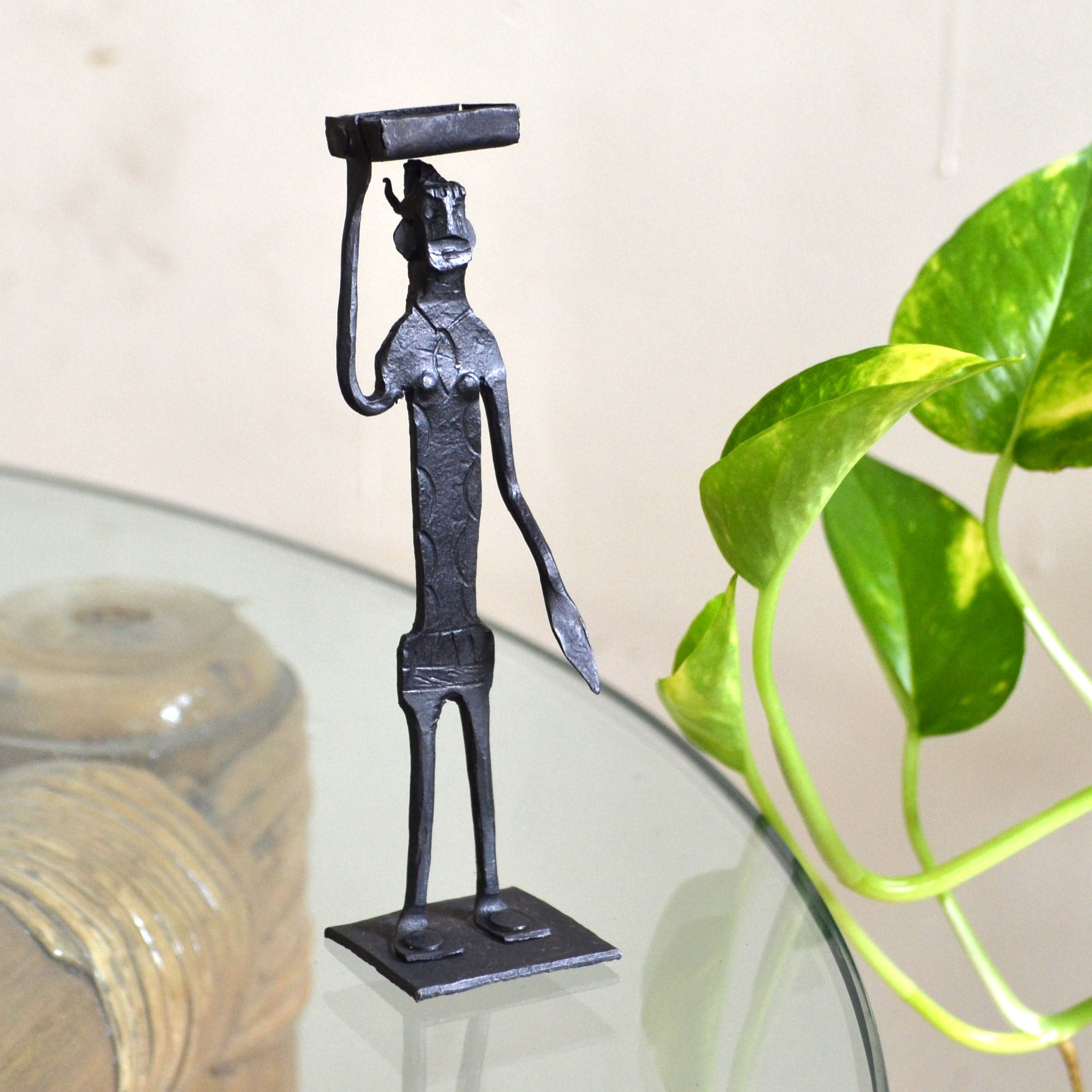 Wrought Iron Metal Women At Work Tribal Figure – Chinhhari Furniture ...
