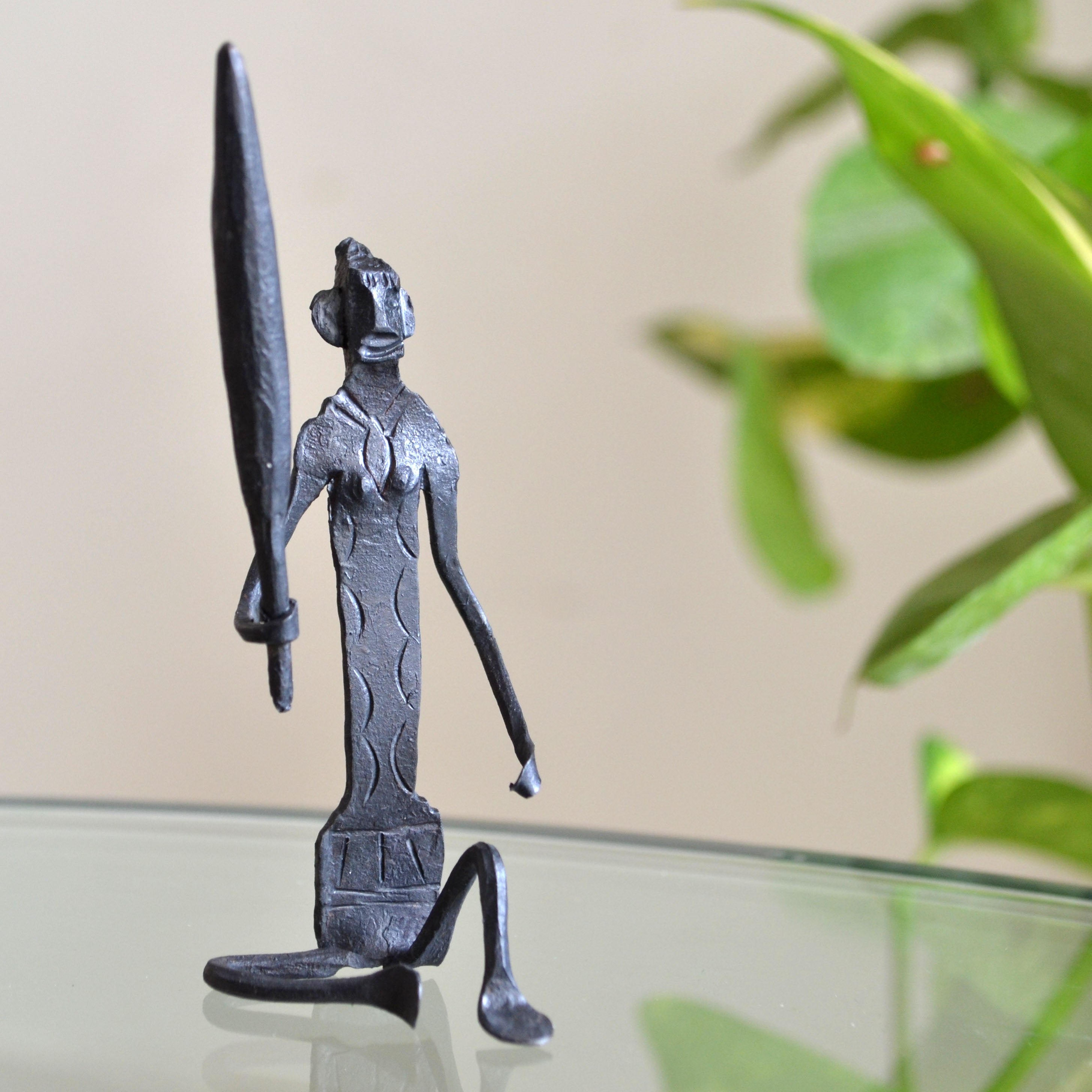 Wrought Iron Metal Women At Work Tribal Figure – Chinhhari Furniture ...
